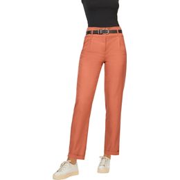 CR&Eacute;ATION L Damen Hose mit hoher Taille papaya Gr&ouml;&szlig;e 40