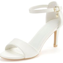 Lascana Damen High-Heel-Sandalette wei&szlig; Gr&ouml;&szlig;e 38
