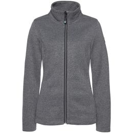 Polarino Strickfleecejacke Damen Gr&ouml;&szlig;e XS grau