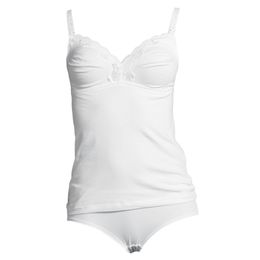 Petite Fleur Umstand Unterhemd Damen Gr&ouml;&szlig;e XL wei&szlig;