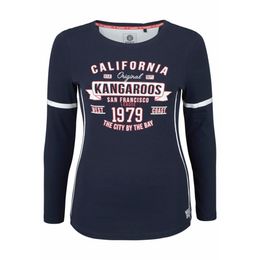 Kangaroos Langarmshirt Damen Gr&ouml;&szlig;e XXL marine