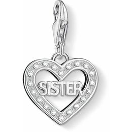 Thomas Sabo Anh&auml;nger 'Sister' Damen Gr&ouml;&szlig;e One Size silber / wei&szlig;