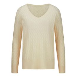 Peter Hahn - Pullover, weiss, Gr. 40 / M - Schurwolle