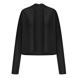 Peter Hahn - Strickjacke mit Kaschmir, schwarz, Gr. 40 / M - Schurwolle