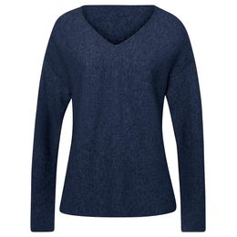 Fadenmeister Berlin - V-Pullover, blau, Gr. 40 / M - Schurwolle