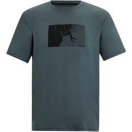 Regatta Fingal Stretch Herren Funktionsshirt mit Grafikdruck dunkelgrau 4XL - Herrenshirts, -hemden & -pullover