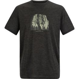 Regatta Fingal Herren Funktionsshirt mit Grafikprint dunkelgrau XL - Herrenshirts, -hemden & -pullover