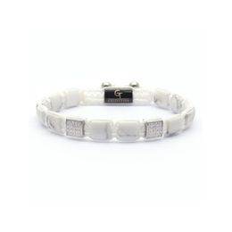 Gt Collection Armband 'Flat-Bead' Herren Gr&ouml;&szlig;e One Size wei&szlig;