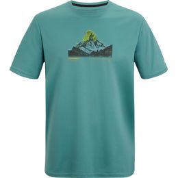 Regatta Fingal Herren Funktionsshirt mit Grafikprint hellblau XL - Herrenshirts, -hemden & -pullover