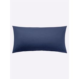 Estella unisex Kissenbez&uuml;ge dunkelblau, Gr&ouml;&szlig;e 15x40 cm - Nackenrollenbezug