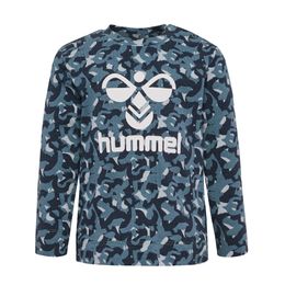 Hummel Shirt Jungen Gr&ouml;&szlig;e 80 taubenblau / graphit / wei&szlig;