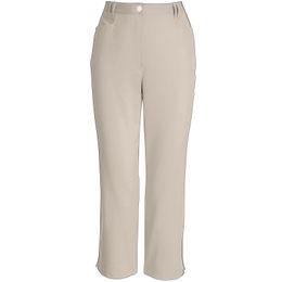 COSMA Damen 7/8-Hose schmutzabweisend und knitterarm stein, Gr&ouml;&szlig;e 22