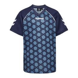 Hummel Funktionsshirt Jungen Gr&ouml;&szlig;e 116 blau / dunkelblau / wei&szlig;