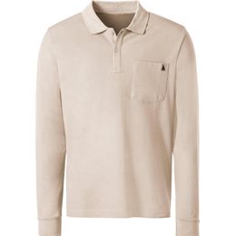 Catamaran Herren Langarm-Poloshirt elfenbein, Gr&ouml;&szlig;e 48/50