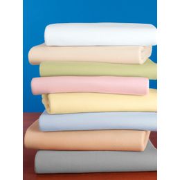 w&auml;schepur unisex Spannbetttuch grau Gr&ouml;&szlig;e 1 St. 90x190 - 100x200 cm