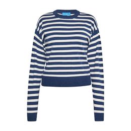 Sanika Pullover Damen Gr&ouml;&szlig;e L marine / wei&szlig;