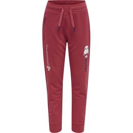 Hummel Sporthose Jungen Gr&ouml;&szlig;e 134 karminrot / schwarz / wei&szlig;