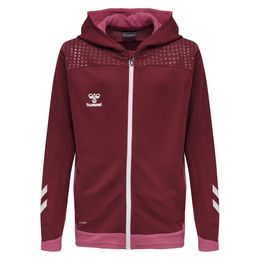 Hummel Sportsweatjacke Jungen Gr&ouml;&szlig;e 176 beere / pink / wei&szlig;