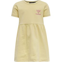 Hummel Kleid M&auml;dchen Gr&ouml;&szlig;e 92 gelb / pink