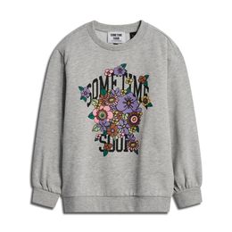 SOMETIME SOON Sweatshirt Jungen Gr&ouml;&szlig;e 116 gelb / hellgrau / lila / pink / schwarz