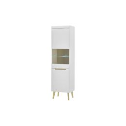 M&ouml;bel Kraft Vitrine mit Soft-Close wei&szlig; Ma&szlig;e (cm): B: 50 H: 197 T: 40.0 &raquo; M&ouml;bel Kraft