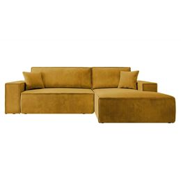 Selsey Ecksofa mit Schlaffunktion Farese gelb Ma&szlig;e (cm): B: 267 H: 85 &raquo; M&ouml;bel Kraft