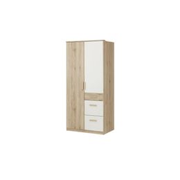 M&ouml;bel Kraft Kleiderschrank holzfarben Ma&szlig;e (cm): B: 90 H: 199 T: 58.0 &raquo; M&ouml;bel Kraft