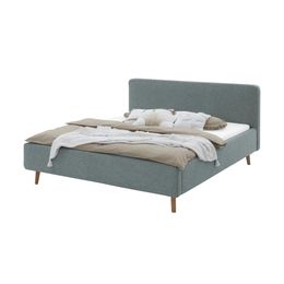 M&ouml;bel Kraft Polsterbett - blau - Materialmix - 201 cm - 105 cm - M&ouml;bel Kraft
