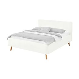 M&ouml;bel Kraft Polsterbett - creme - Materialmix - 181 cm - 105 cm - M&ouml;bel Kraft