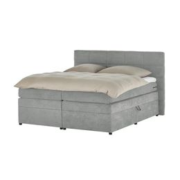 M&ouml;bel Kraft Boxspringbett mit Bettkasten grau Ma&szlig;e (cm): B: 204 H: 124 &raquo; M&ouml;bel Kraft