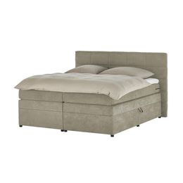 M&ouml;bel Kraft Boxspringbett mit Bettkasten beige Ma&szlig;e (cm): B: 204 H: 124 &raquo; M&ouml;bel Kraft