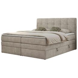 M&ouml;bel Kraft Boxspringbett mit Bettkasten beige Ma&szlig;e (cm): B: 120 H: 110 &raquo; M&ouml;bel Kraft