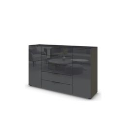 M&ouml;bel Kraft Sideboard Flipp schwarz Ma&szlig;e (cm): B: 160 H: 99 &raquo; M&ouml;bel Kraft