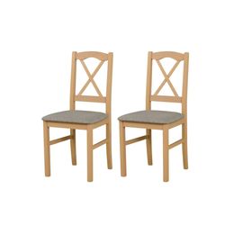 M&ouml;bel Kraft Esszimmerstuhl 2er-Set beige Ma&szlig;e (cm): B: 43 H: 94 &raquo; M&ouml;bel Kraft