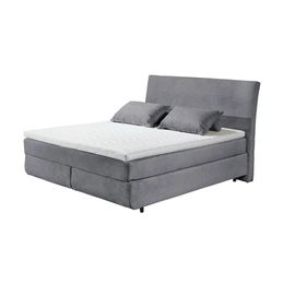 M&ouml;bel Kraft Boxspringbett grau Ma&szlig;e (cm): B: 185 H: 126 &raquo; M&ouml;bel Kraft