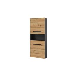 M&ouml;bel Kraft Hochschrank grau Ma&szlig;e (cm): B: 76 H: 193 &raquo; M&ouml;bel Kraft