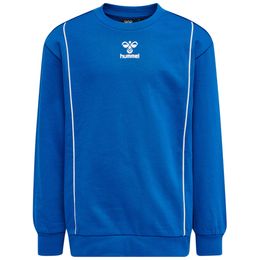 Hummel Sportsweatshirt Jungen Gr&ouml;&szlig;e 140 royalblau / wei&szlig;