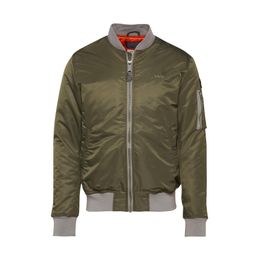 Schott NYC Jacke 'Airforce' Herren Gr&ouml;&szlig;e XXL grau / oliv / schwarz