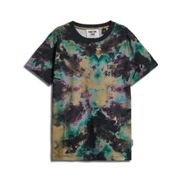 SOMETIME SOON T-Shirt Jungen Gr&ouml;&szlig;e 98 gold / jade / pflaume / schwarz