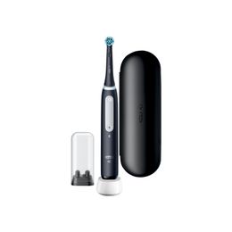 Oral-B iO Series 4, elektrische Zahnb&uuml;rste mit Magnet-Technologie, 4 Putzmodi, Reiseetui, Matt Black