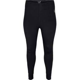 Active By Zizzi Sporthose 'ADORTHE' Damen Gr&ouml;&szlig;e 5XL/6XL schwarz / wei&szlig;