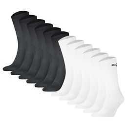 Puma Sportsocken Herren Gr&ouml;&szlig;e 39/42 schwarz / wei&szlig;