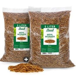 H&Uuml;HNER Land Feinkost Mehlw&uuml;rmer getrocknet 2 x 800g