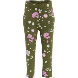 Hummel Leggings M&auml;dchen Gr&ouml;&szlig;e 80 oliv / pink