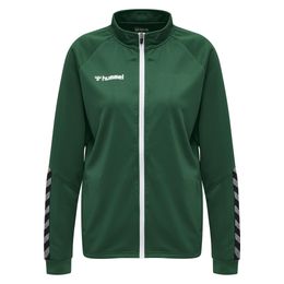 Hummel Trainingsjacke 'Authentic' Damen Gr&ouml;&szlig;e L dunkelgr&uuml;n / schwarz / wei&szlig;
