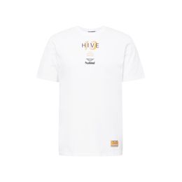 Hummel Hive T-Shirt 'Aiden' Herren Gr&ouml;&szlig;e S goldgelb / schwarz / wei&szlig;