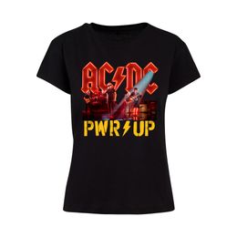 Merchcode Shirt 'ACDC - PWRUP Stage Lights' Damen Gr&ouml;&szlig;e XL gelb / rot / schwarz