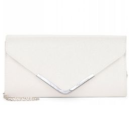 Tamaris Clutch 'Amalia' Damen Gr&ouml;&szlig;e One Size silber / perlwei&szlig;