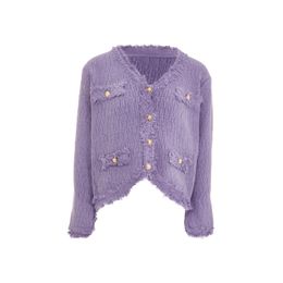 NALLY Strickjacke Damen Gr&ouml;&szlig;e M lavendel
