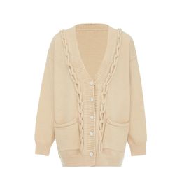Caissa Strickjacke Damen Gr&ouml;&szlig;e M sand